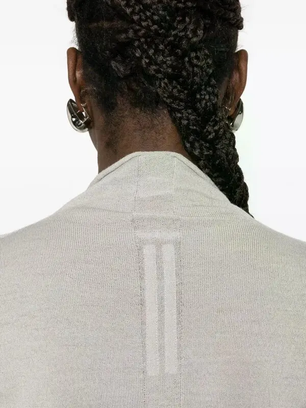 Rick Owens Cropped Mock Neck Sweater