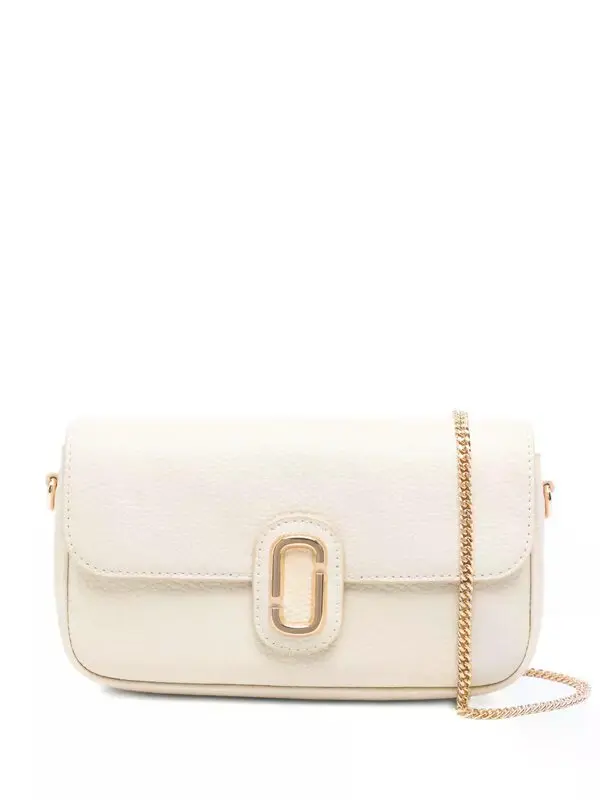 Marc Jacobs Logo-plaque Chain-strap Mini Bag - Neutrals