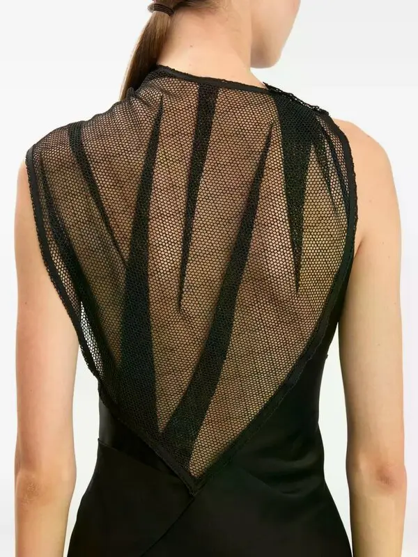 Victoria Beckham Gown With Mesh Detail