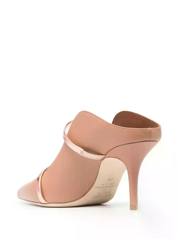 MALONE SOULIERS Maureen Leather Mules - Neutrals