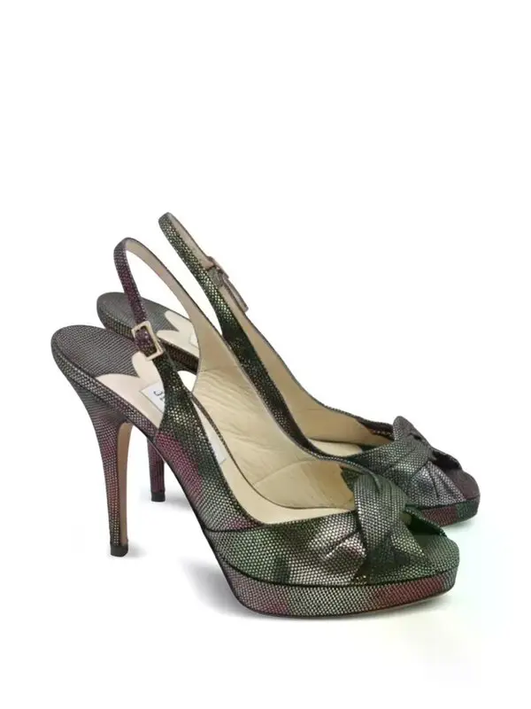 JIMMY CHOO Peep-toe Slingback Pumps