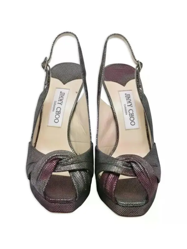 JIMMY CHOO Peep-toe Slingback Pumps