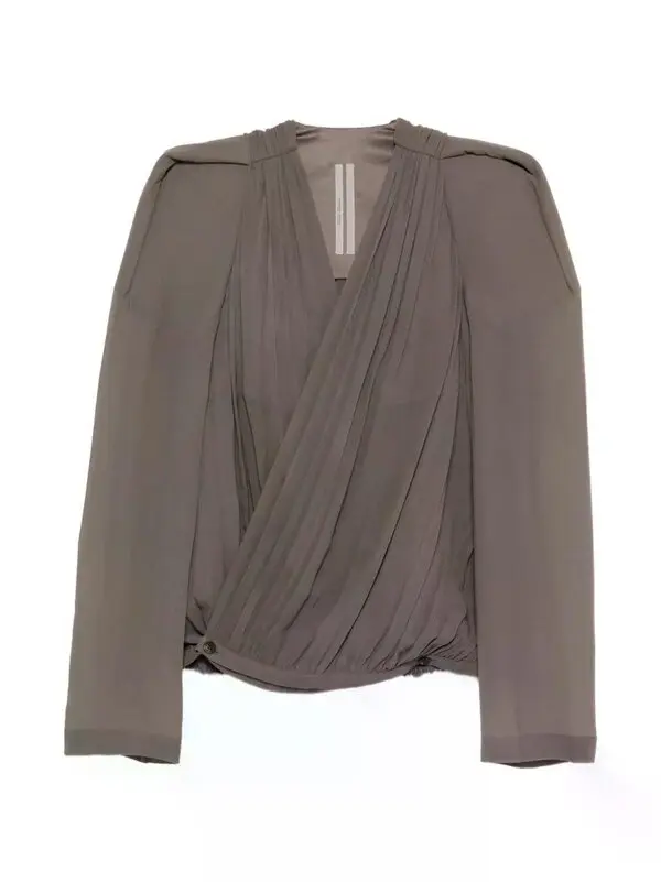 Rick Owens Maria Pleated Crossover Jacket