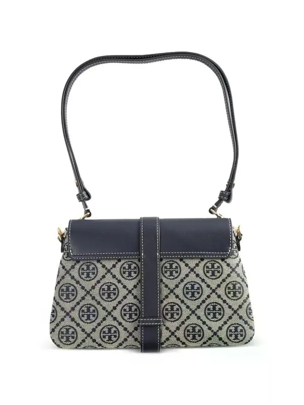Tory Burch T Monogram Buckle Shoulder Bag - Neutrals