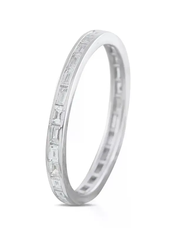 LB EXCLUSIVE Diamond Eternity Band Ring - Silver