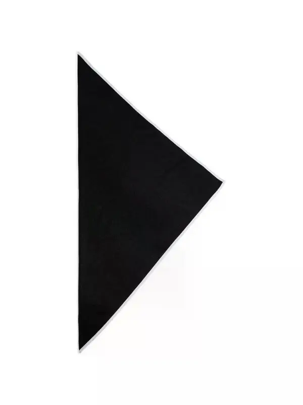 Emporio Armani Trimmed Scarf - Black