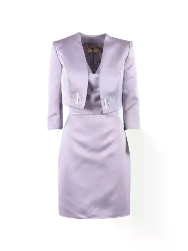 Elisabetta Franchi Jacket And Dress Set - Purple