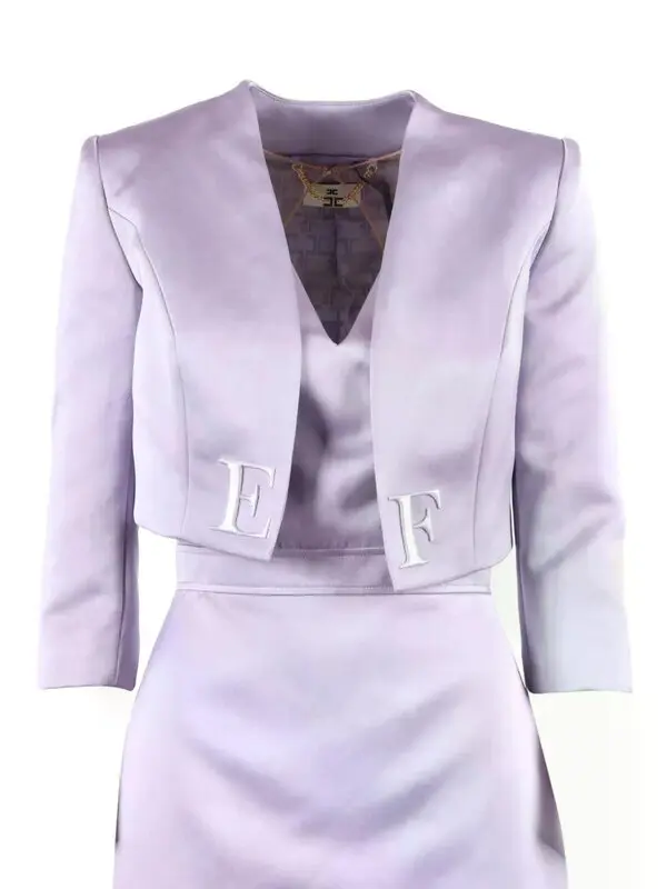 Elisabetta Franchi Jacket And Dress Set - Purple