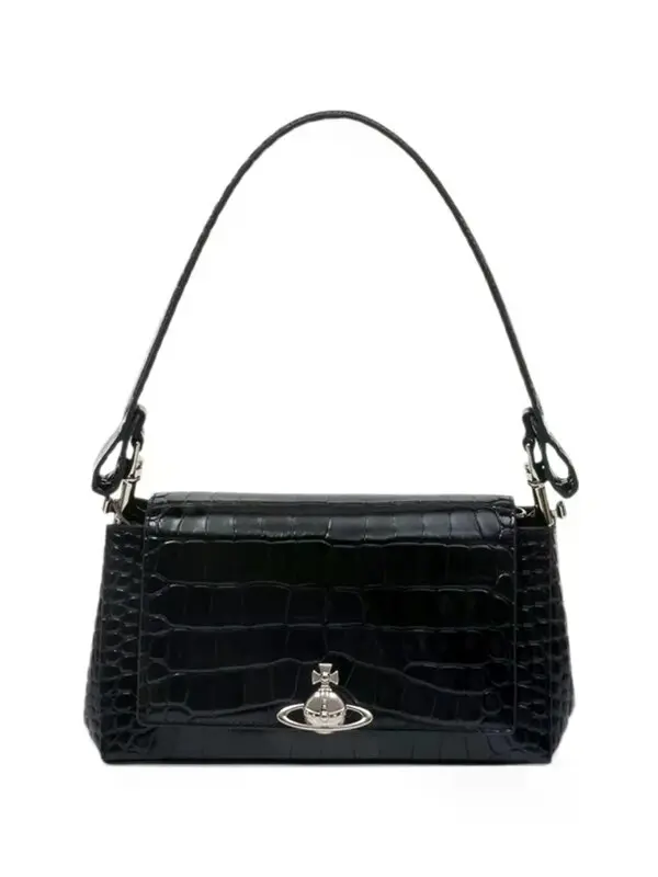 VIVIENNE WESTWOOD Medium Hazel Shoulder Bag - Black