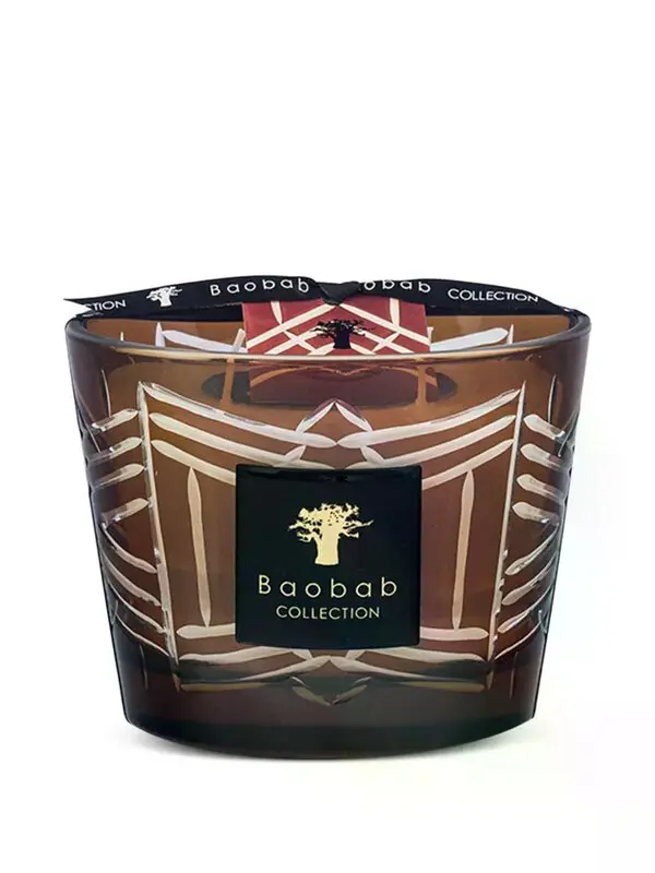 BAOBAB COLLECTION Fontenay Geometric-print Candle - Brown