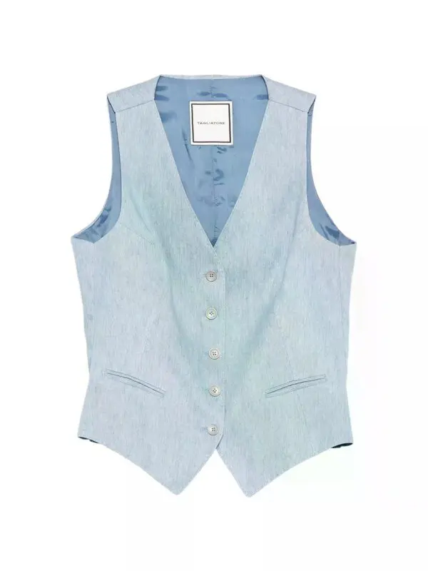 Tagliatore Button-up V-neck Waistcoat