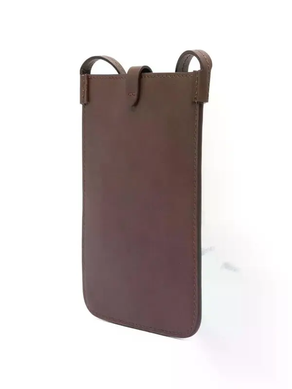 Kiton Leather Cross Body Bag - Brown