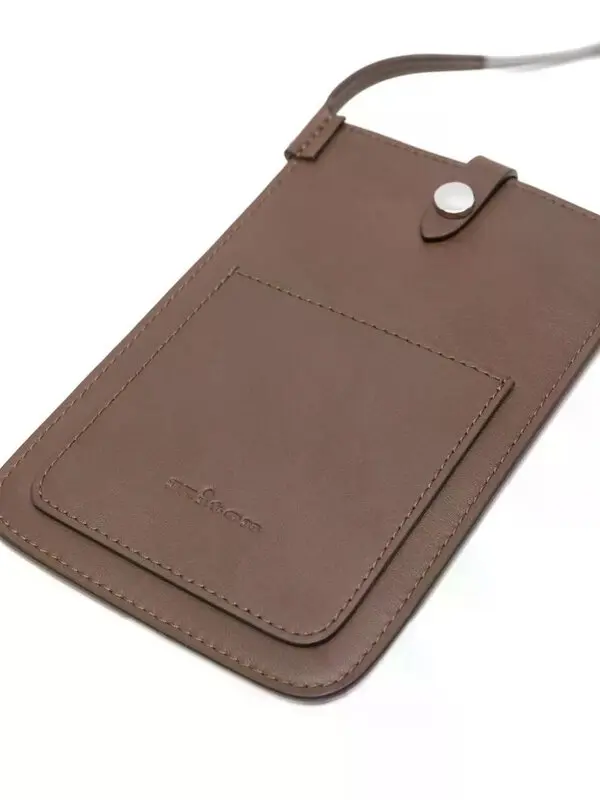 Kiton Leather Cross Body Bag - Brown