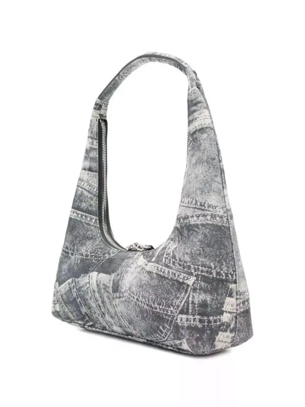 MARGESHERWOOD Printed Charm-detail Shoulder Bag - Grey