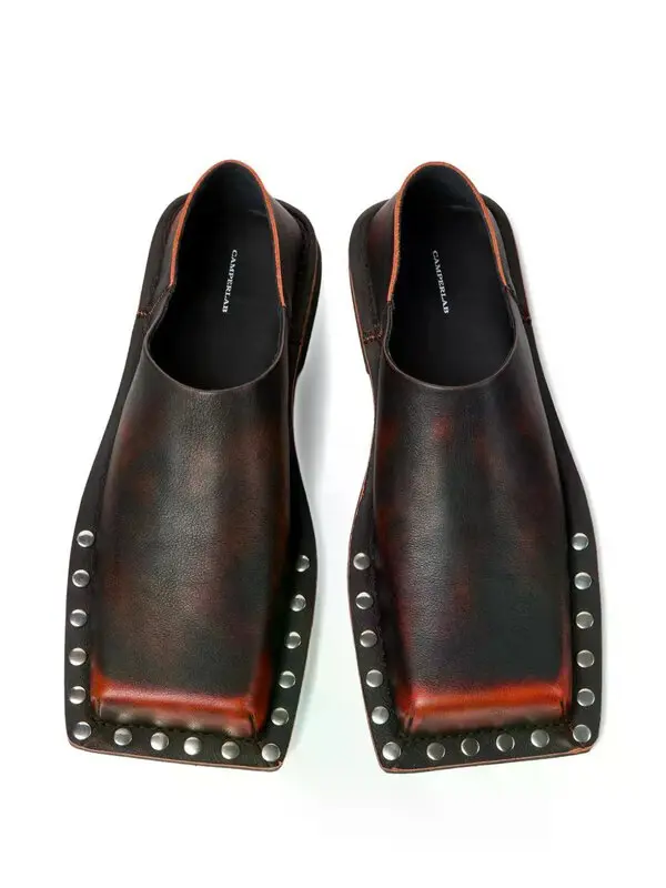 Camper Studded Leather Mules