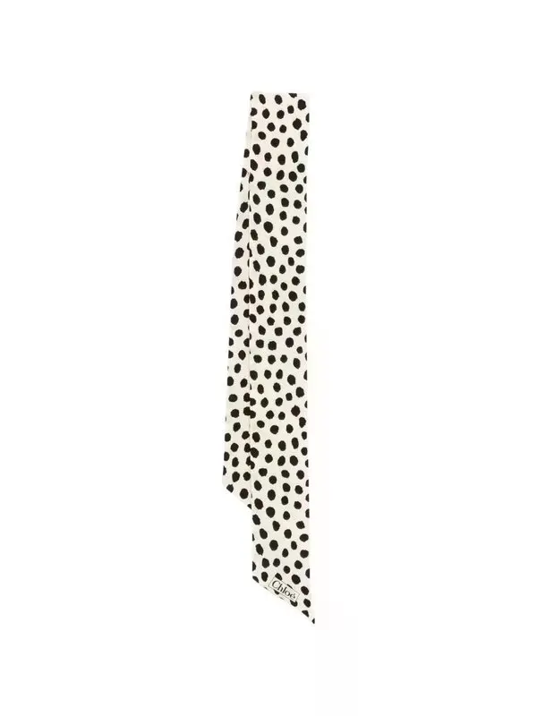 Chloé Polka-dot Scarf - Neutrals