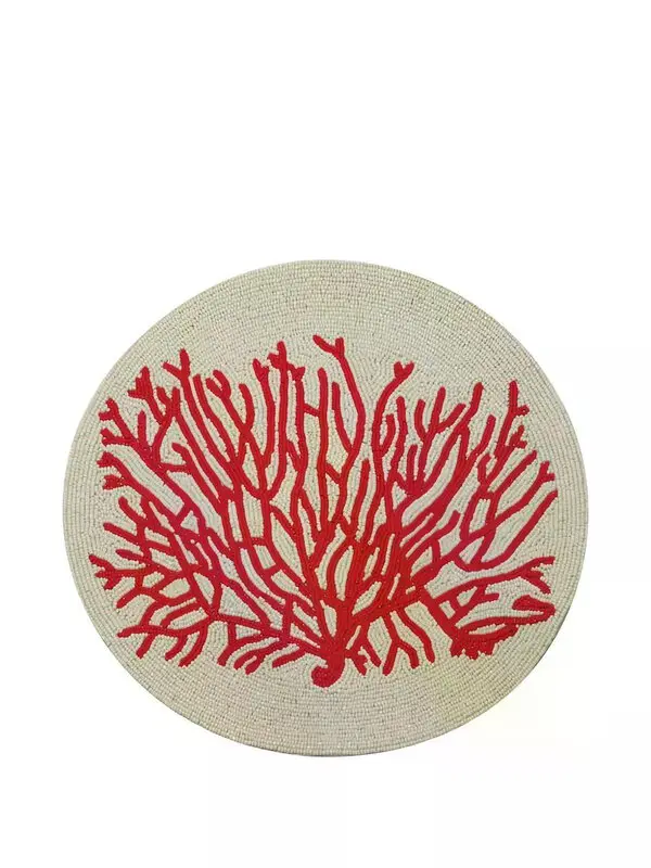 CHEHOMA Coral-motif Placemat - Neutrals