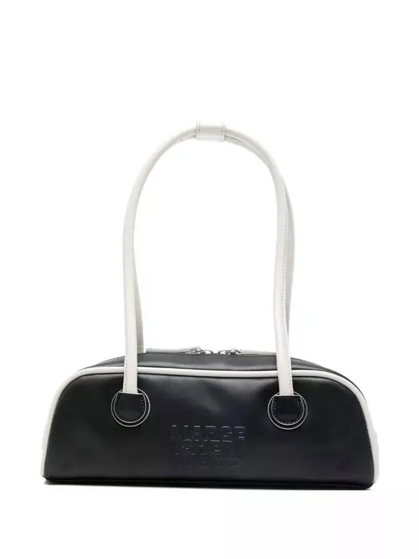 MARGESHERWOOD Crinkle Top Handle Tote Bag - Black