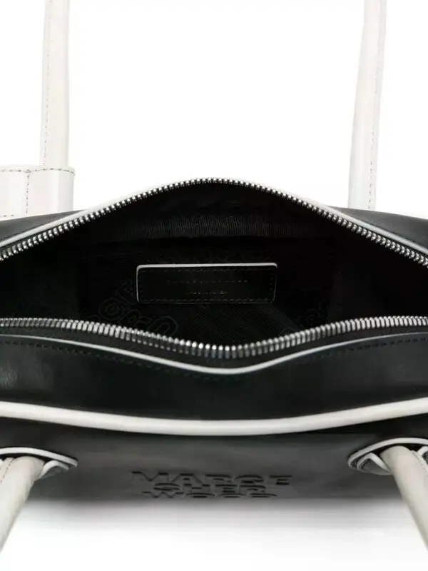 MARGESHERWOOD Crinkle Top Handle Tote Bag - Black