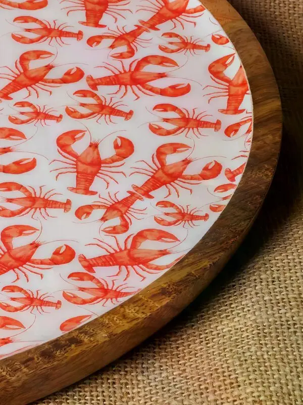 CHEHOMA Large Lobster-print Tray