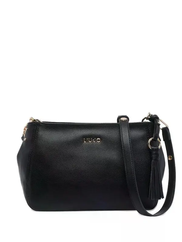 Liu Jo Logo-plaque Tassel Shoulder Bag - Black