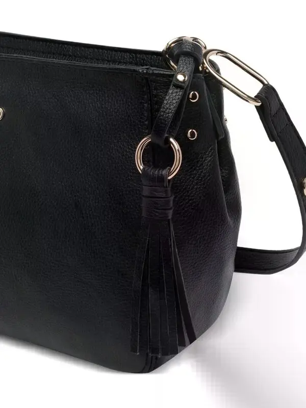 Liu Jo Logo-plaque Tassel Shoulder Bag - Black