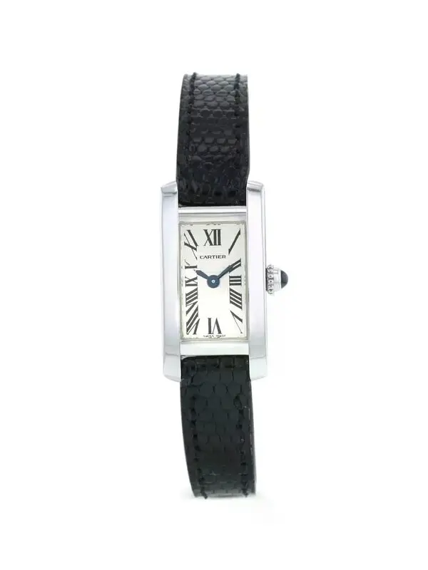 CARTIER 1990 Tank Américaine 28mm Watch - White