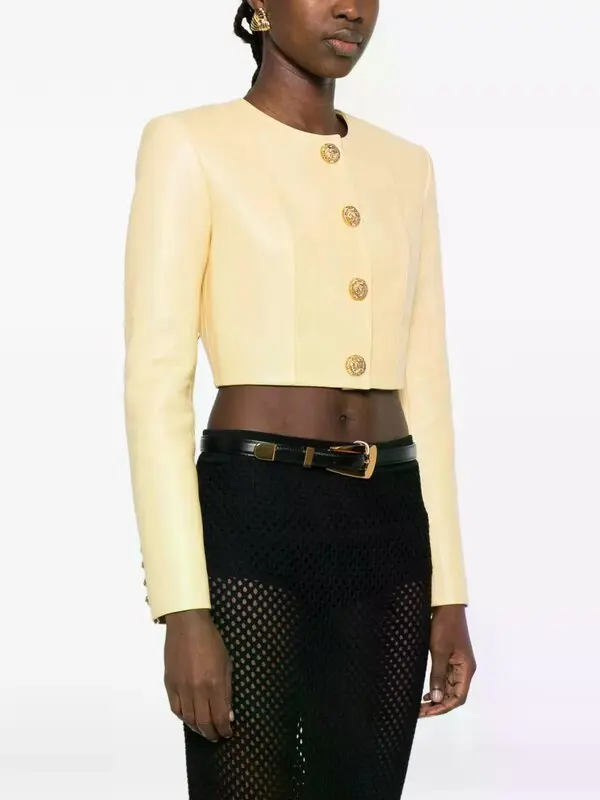 Balmain Button-front Cropped Jacket