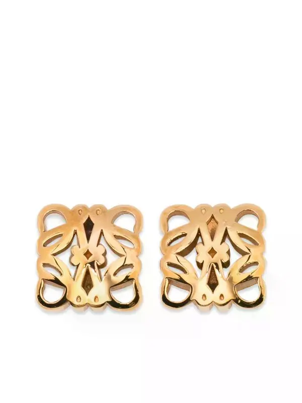 Loewe Anagram Bombé Stud Earrings - Gold