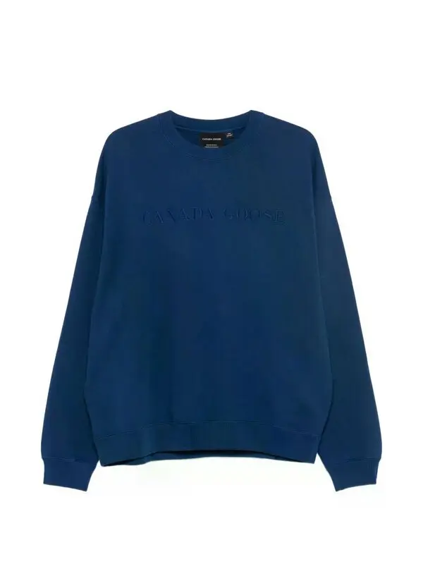 Canada Goose Embroidered Crew Sweatshirt - Blue