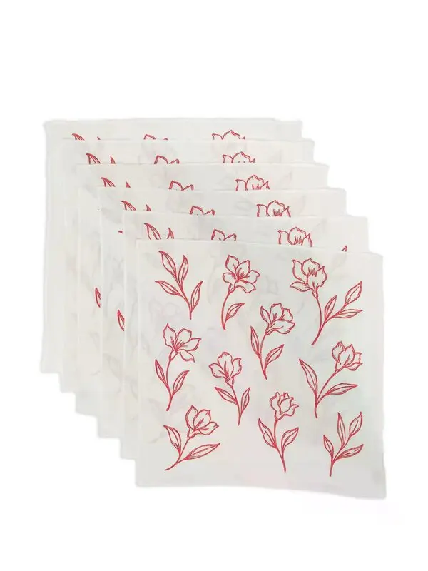 BAMBAH Camilla Napkins - White
