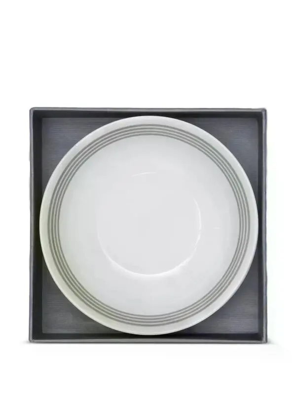 Thom Browne Bars Hector Bowl Set Of Two - White