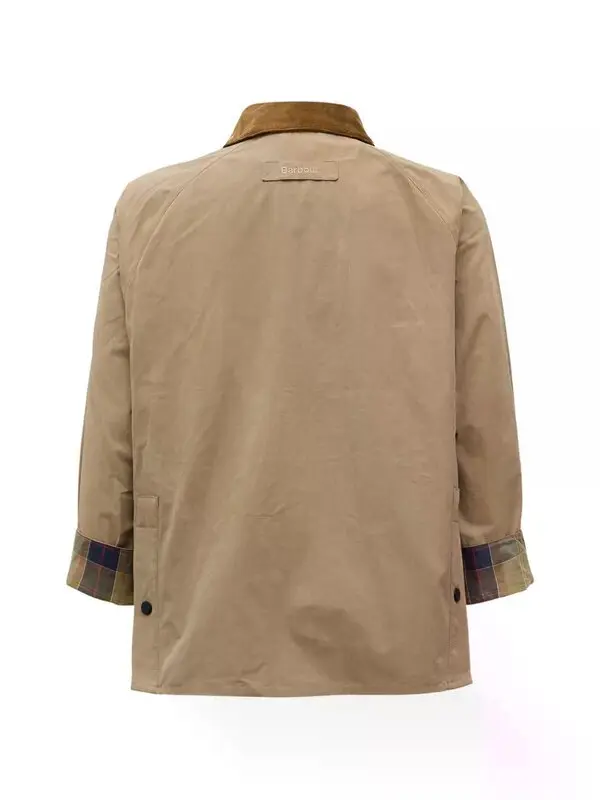 Barbour Pocket Jacket With Corduroy Collar - Neutrals