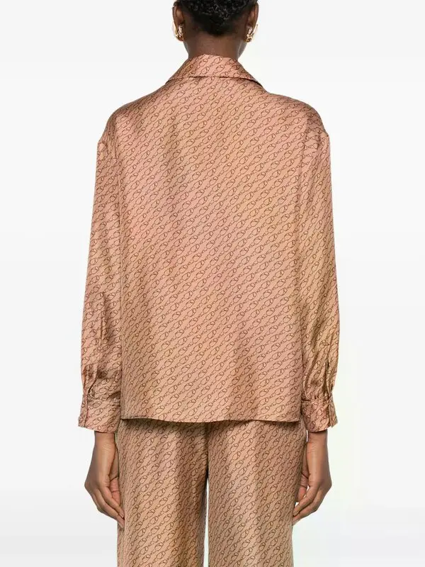 Herno Patterned Collared Shirt - Brown