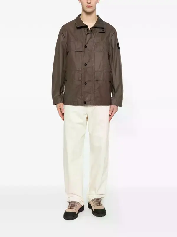 Stone Island Waxed Shirt Jacket