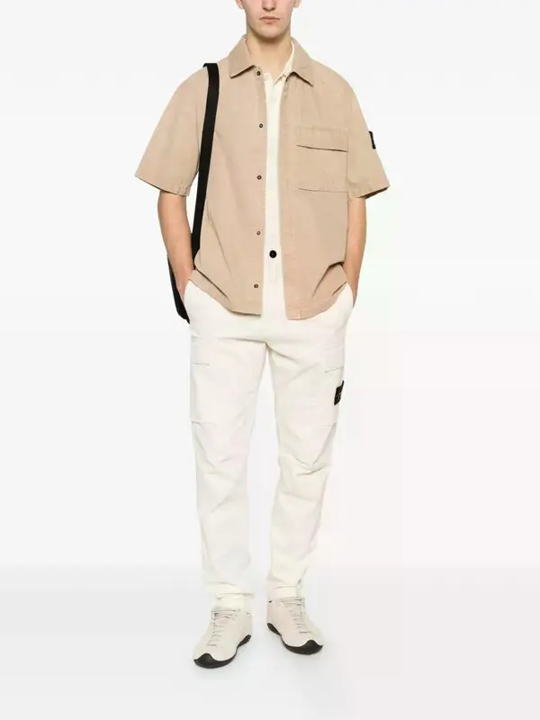 Stone Island Patch-detail Cargo Trousers - Neutrals