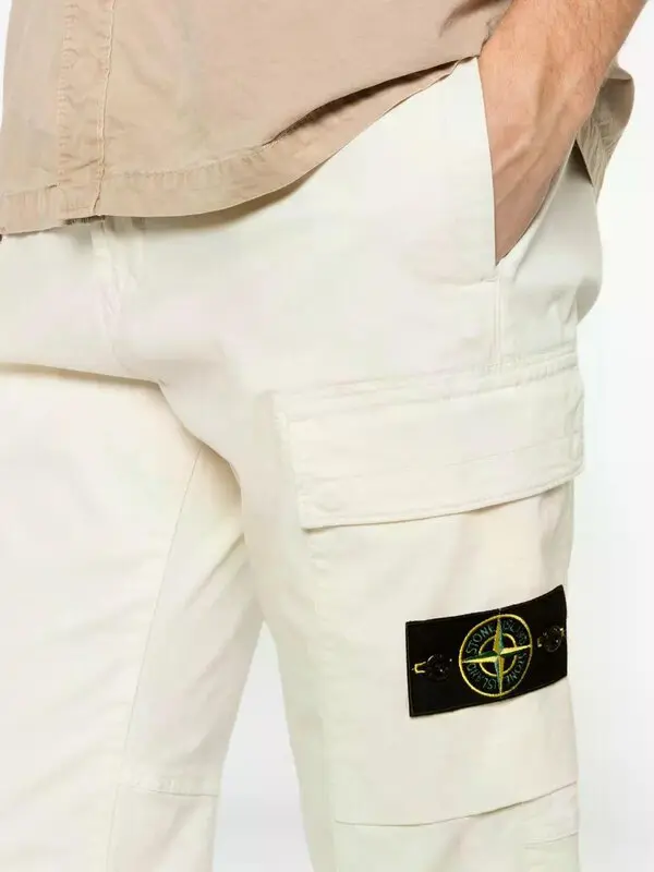Stone Island Patch-detail Cargo Trousers - Neutrals