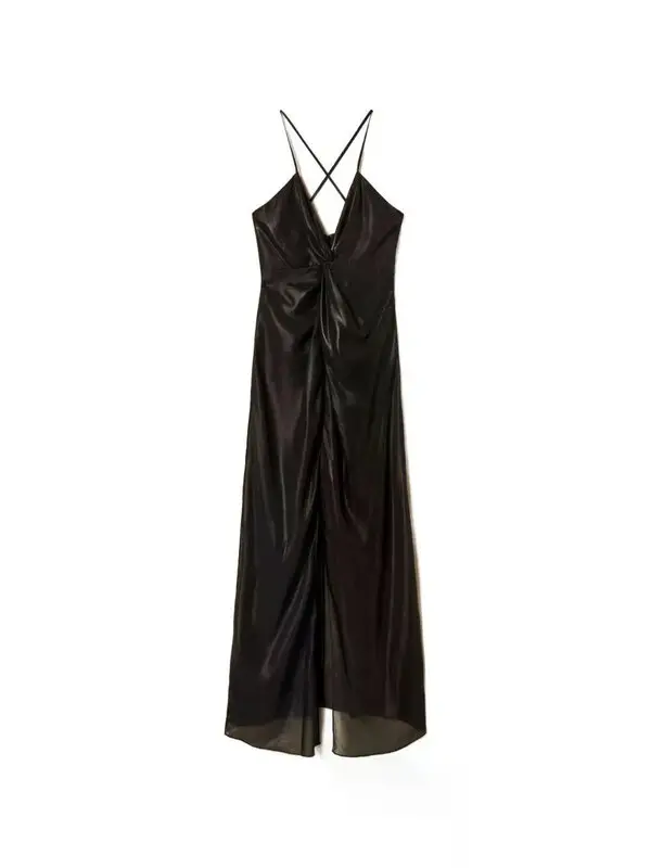 TWINSET Georgette Laminated Long Dress