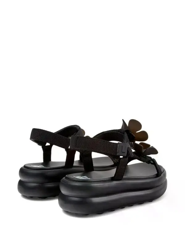 Camper Twins Flower Detail Platform Sandals