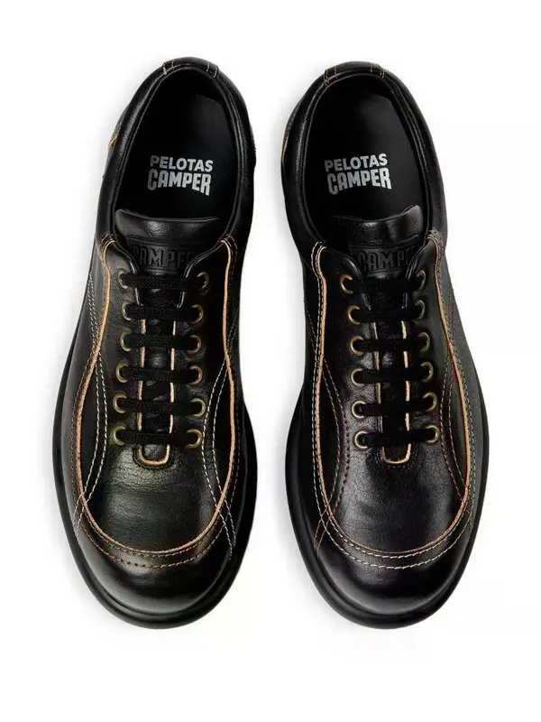 Camper Pelotas Ariel Leather Sneakers - Black