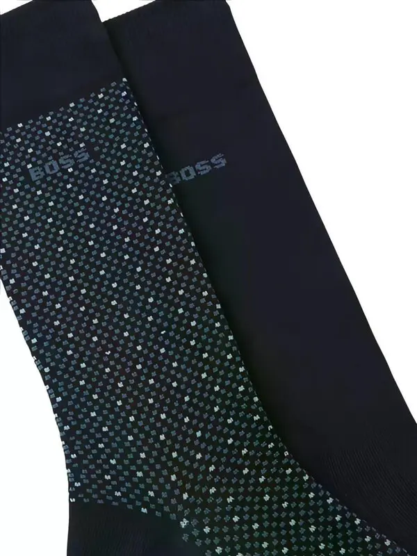 BOSS Patterned And Plain Crew Socks