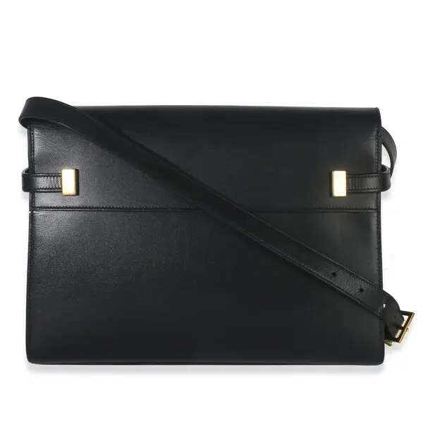 Saint Laurent Calfskin Manhattan Shoulder Bag - Black