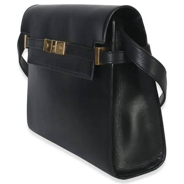 Saint Laurent Calfskin Manhattan Shoulder Bag - Black