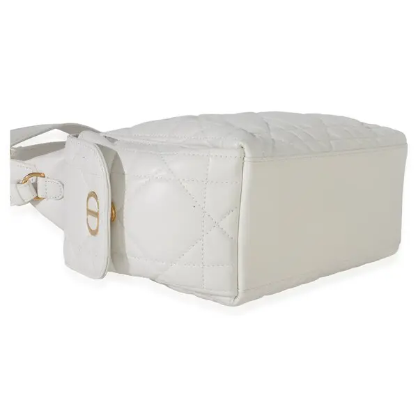 Dior Latte Lambskin Macrocannage D-dream Bag