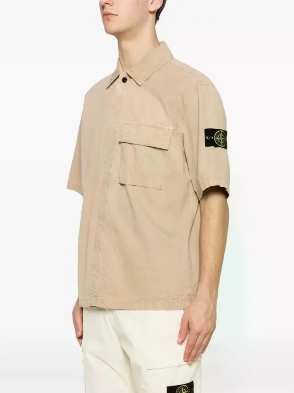 Stone Island Chest-pocket Short-sleeve Shirt