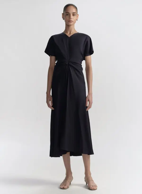 A.L.C. Rem Ruched Midi Dress