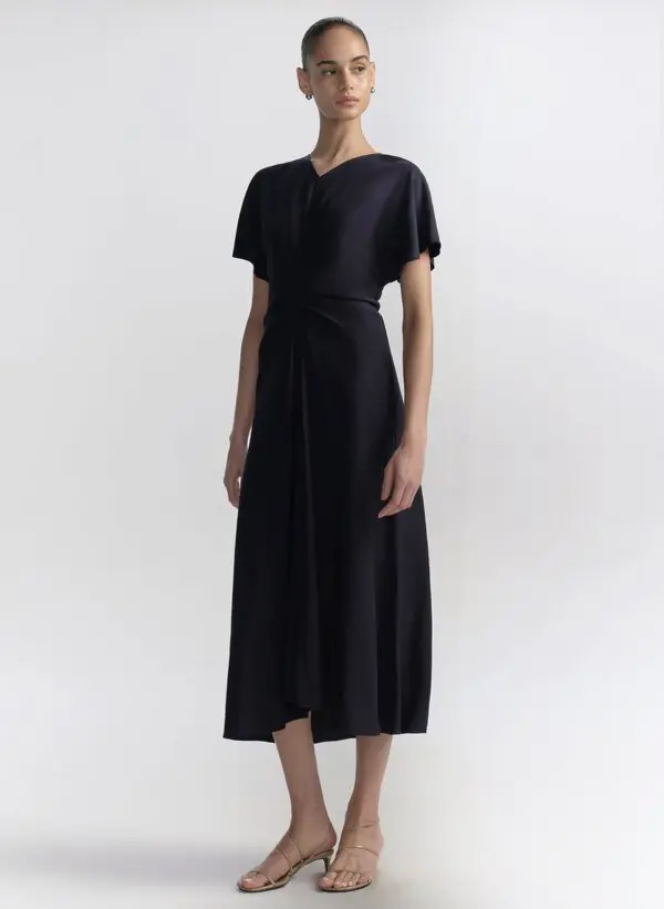 A.L.C. Rem Ruched Midi Dress