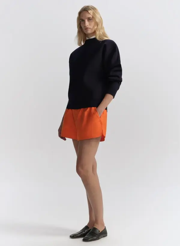 A.L.C. Crew Neck Relaxed Sweater - Navy