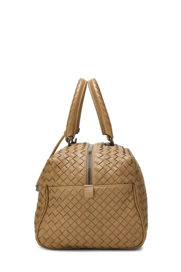 Bottega Veneta Intrecciato Leather Boston Bag