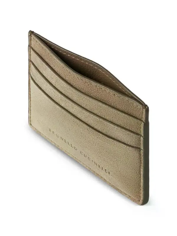 Brunello Cucinelli Suede Card Holder